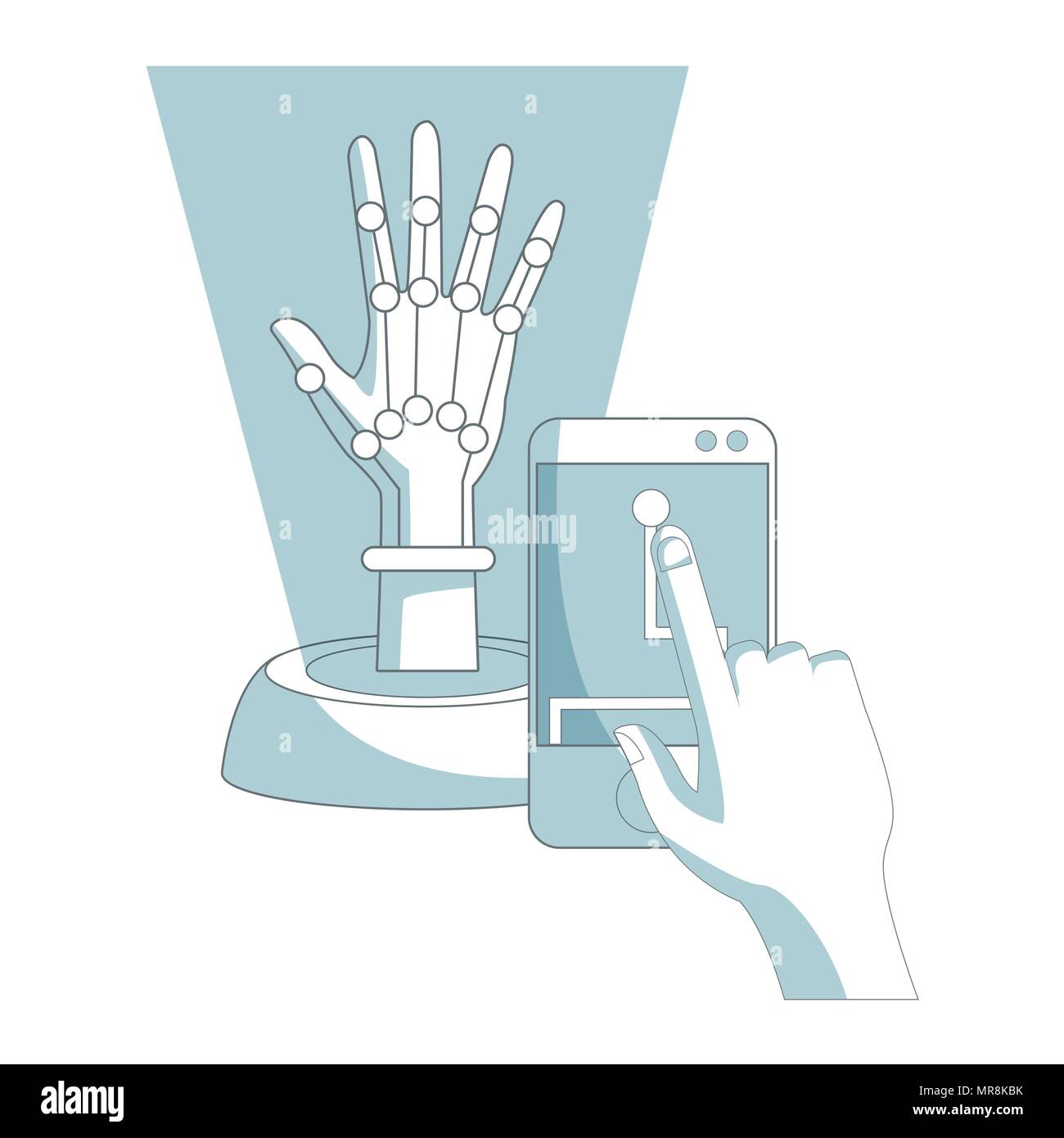 Robotic hand concept Stock Vector Image & Art - Alamy
