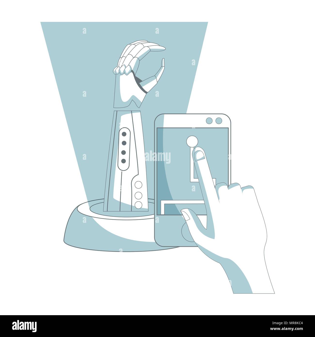 Robotic hand concept Stock Vector Image & Art - Alamy