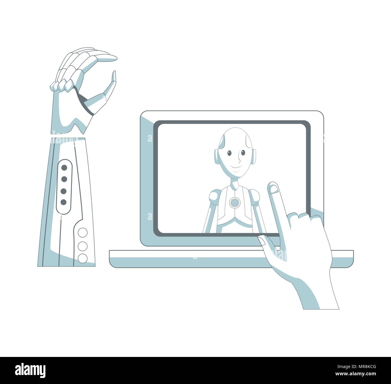 Robotic hand concept Stock Vector Image & Art - Alamy