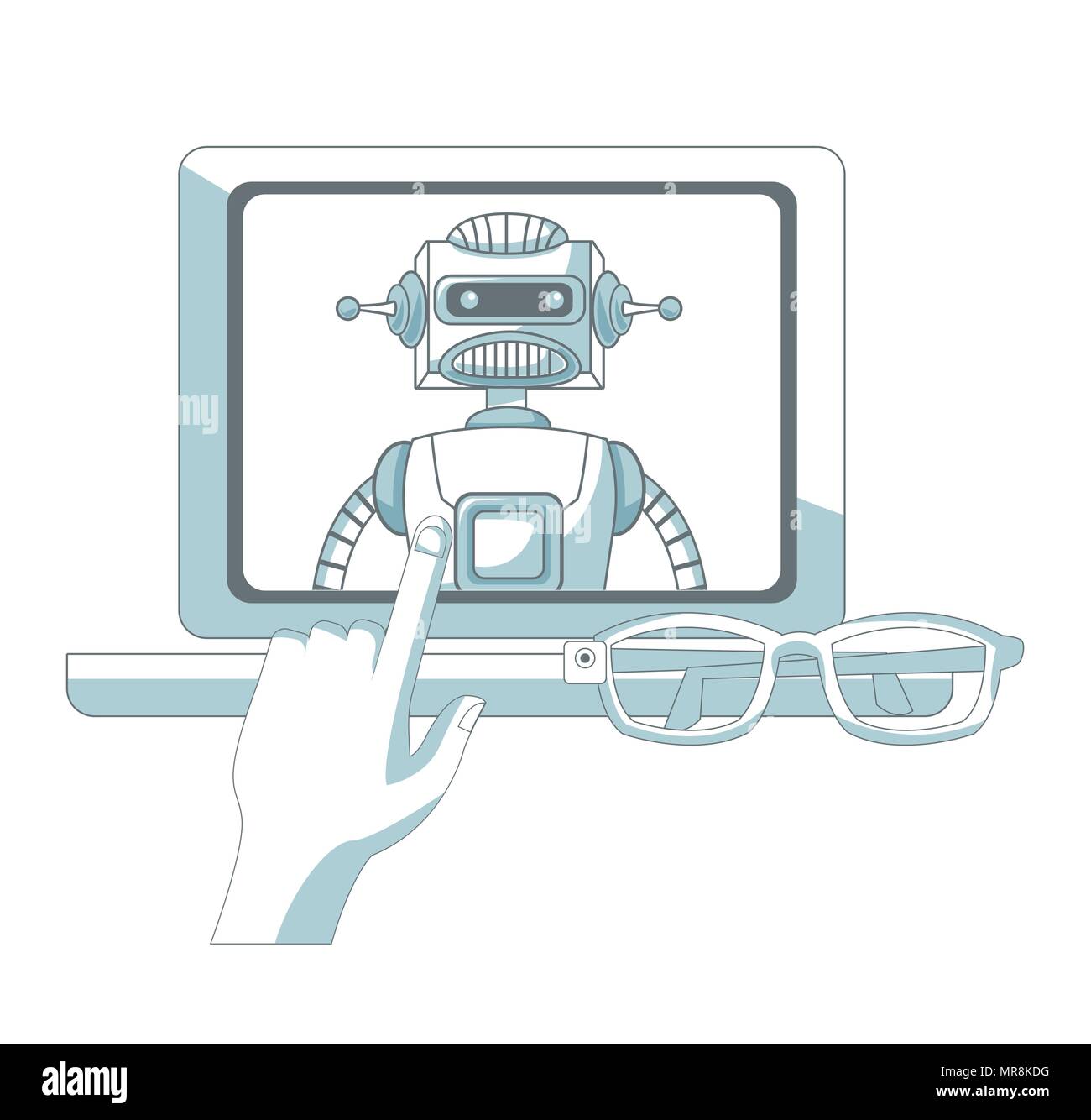Robot artificial intelligence Stock Vector Image & Art - Alamy