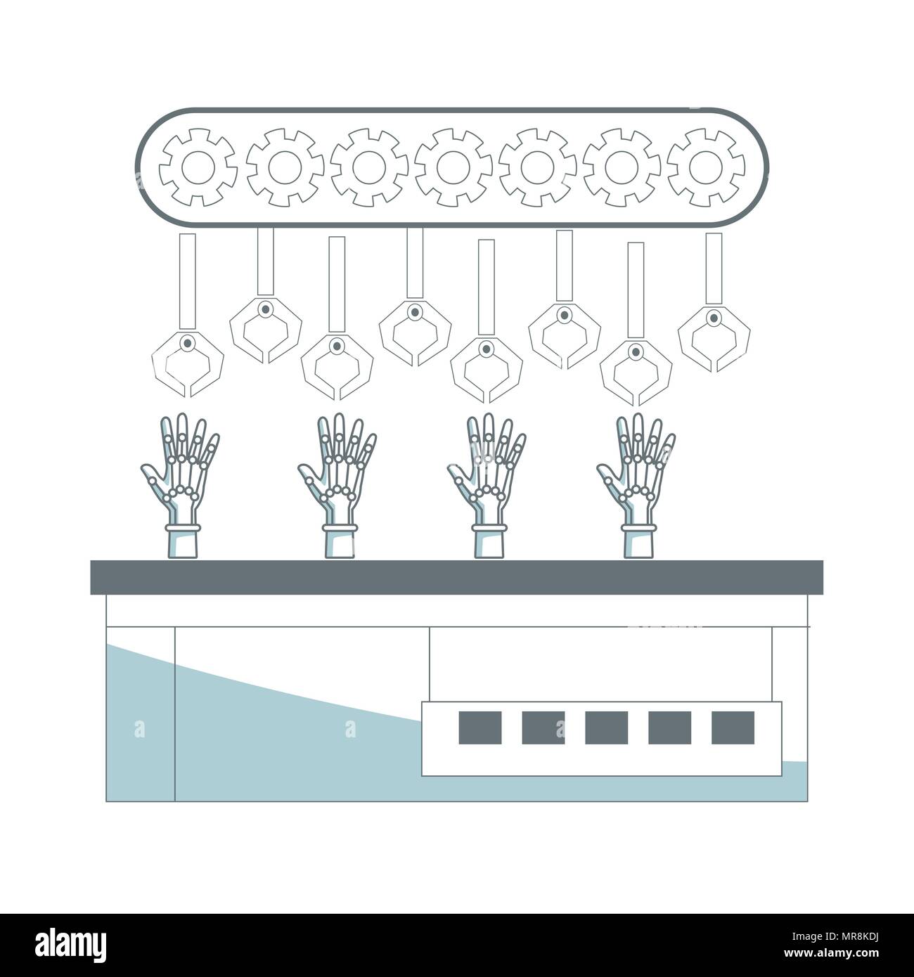 Robotic hand concept Stock Vector Image & Art - Alamy