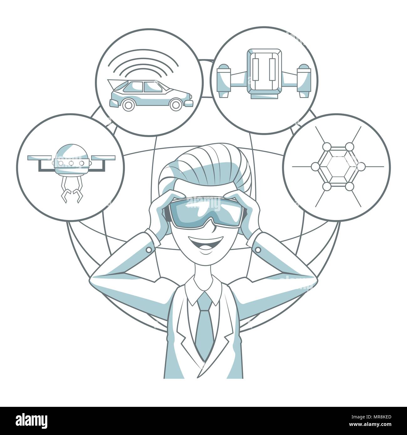 Mind control technology Stock Vector Image & Art - Alamy