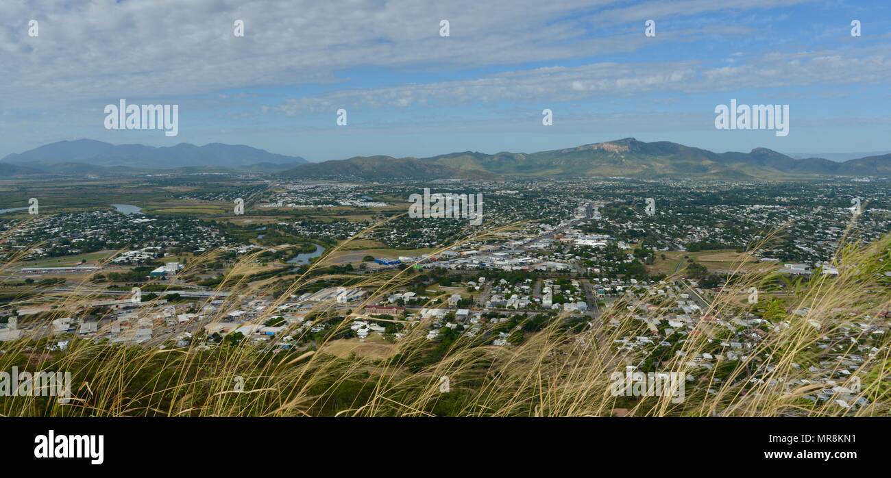 Mount Stuart as seen from Castle hill, QLD 4810, Australia Stock Photo ...