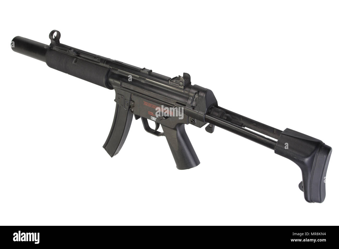 submachine gun MP5 with silencer isolated Stock Photo - Alamy