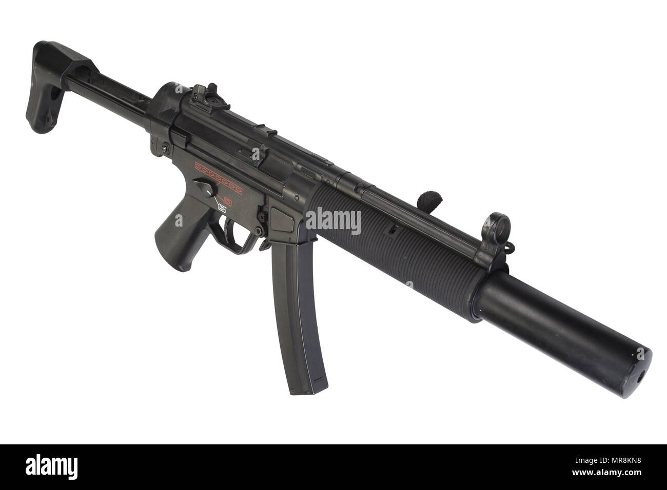 submachine gun MP5 with silencer isolated Stock Photo - Alamy