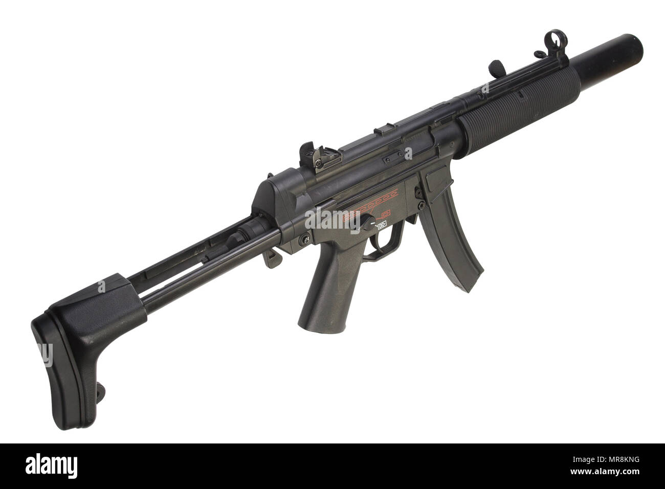 submachine gun MP5 with silencer isolated Stock Photo - Alamy