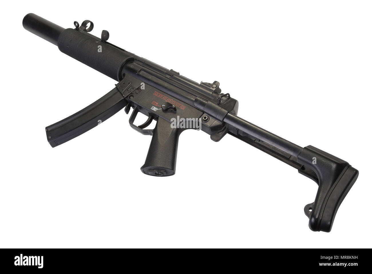 submachine gun MP5 with silencer isolated Stock Photo - Alamy