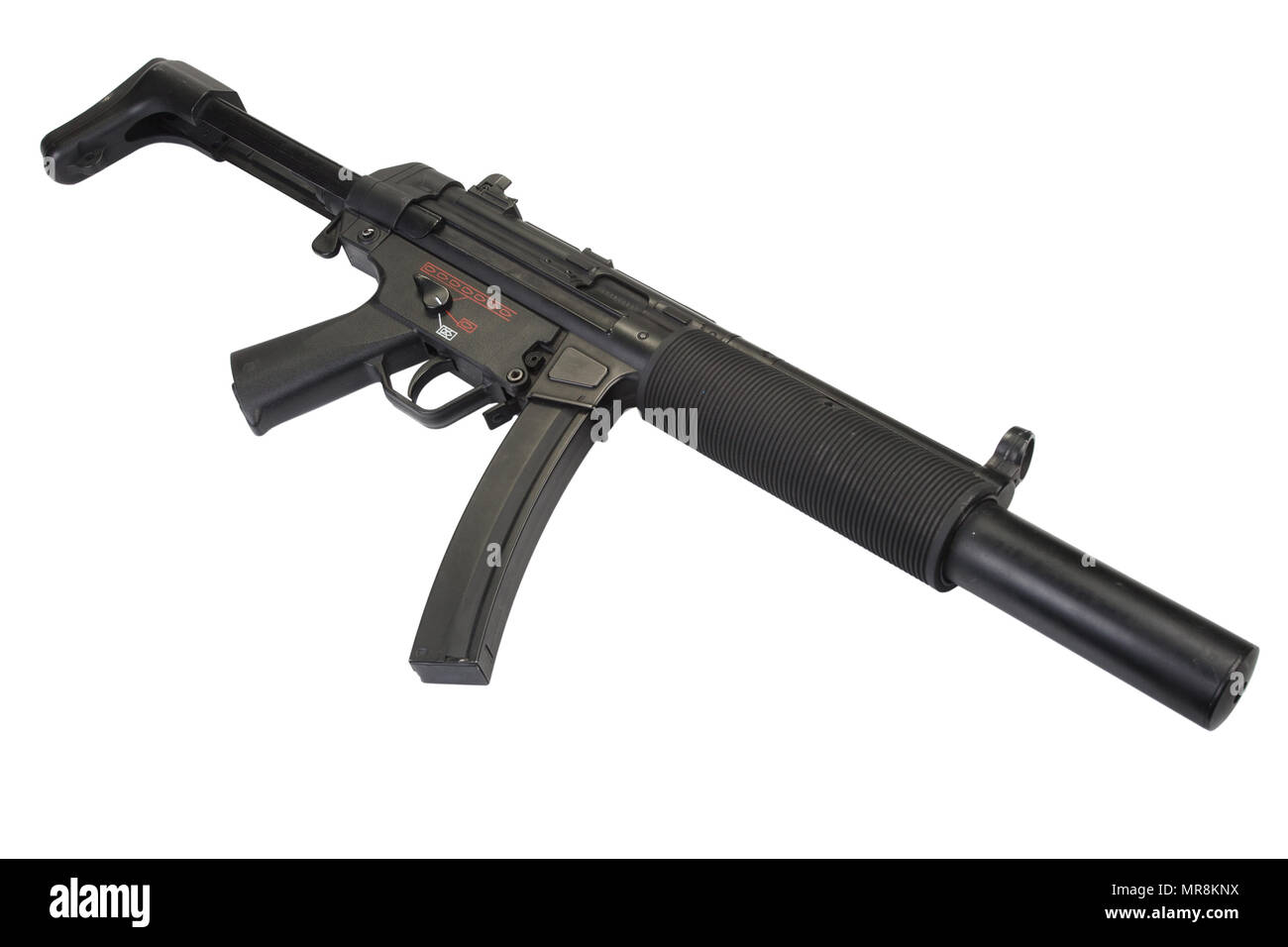 submachine gun MP5 with silencer isolated Stock Photo - Alamy