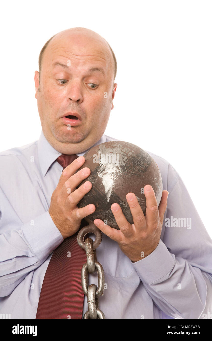 Man ball and chain hi-res stock photography and images - Alamy