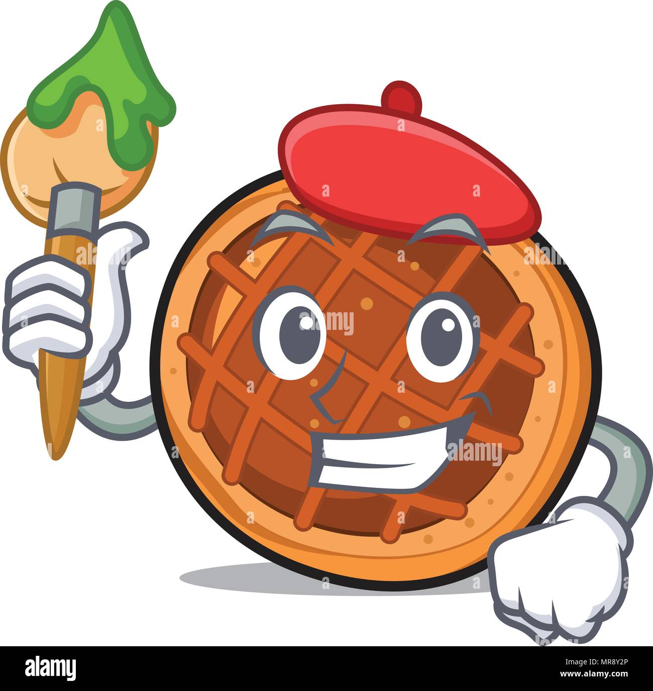 American artist painting Stock Vector Images - Alamy