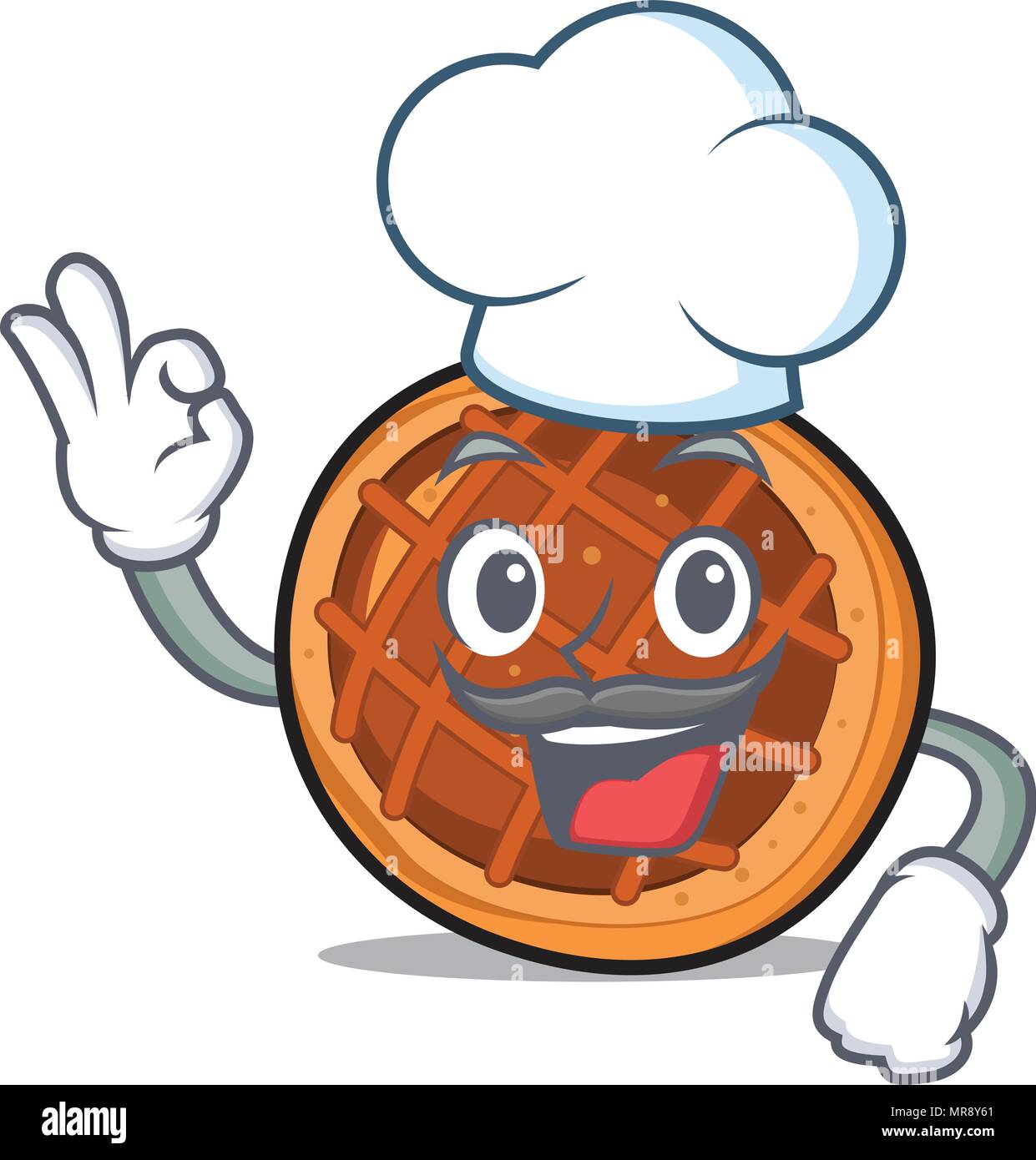 Chef baket pie character cartoon Stock Vector Image & Art - Alamy