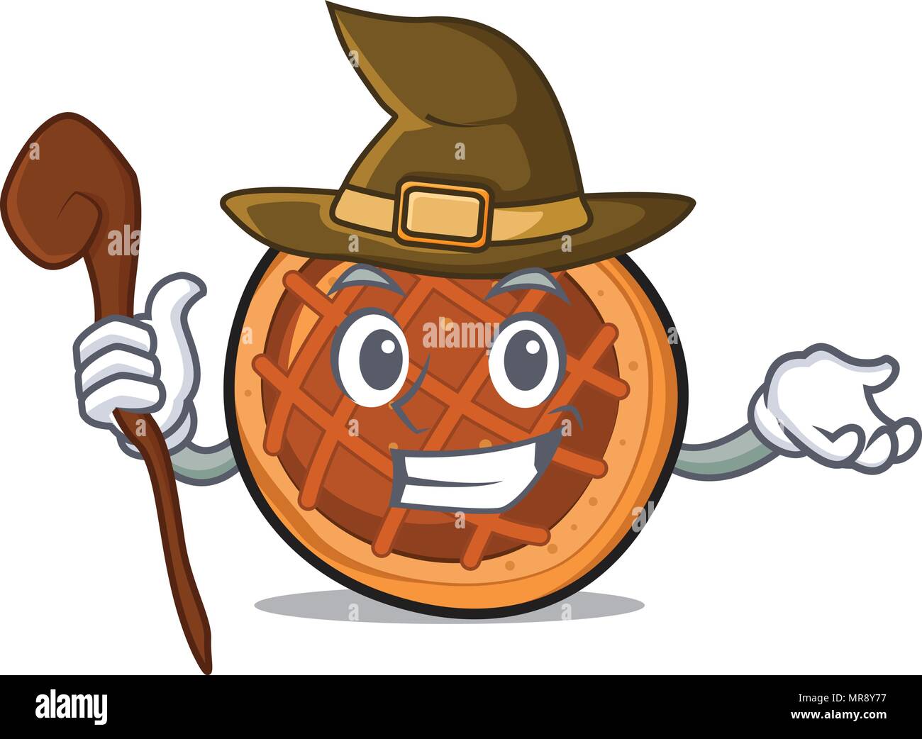 Witch baket pie mascot cartoon Stock Vector Image & Art - Alamy
