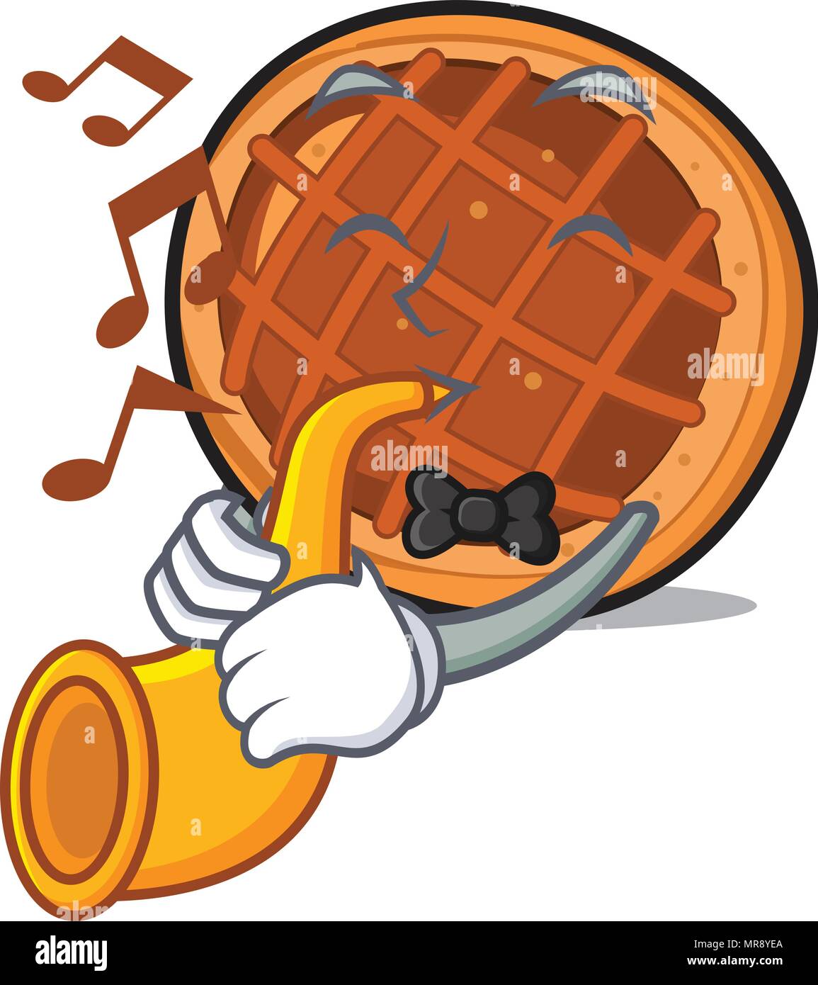 With trumpet baket pie mascot cartoon Stock Vector Image & Art - Alamy