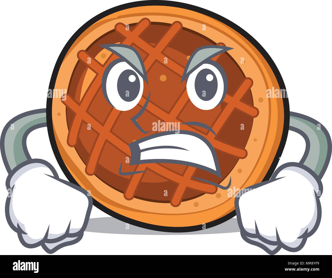 Angry baket pie mascot cartoon Stock Vector Image & Art - Alamy