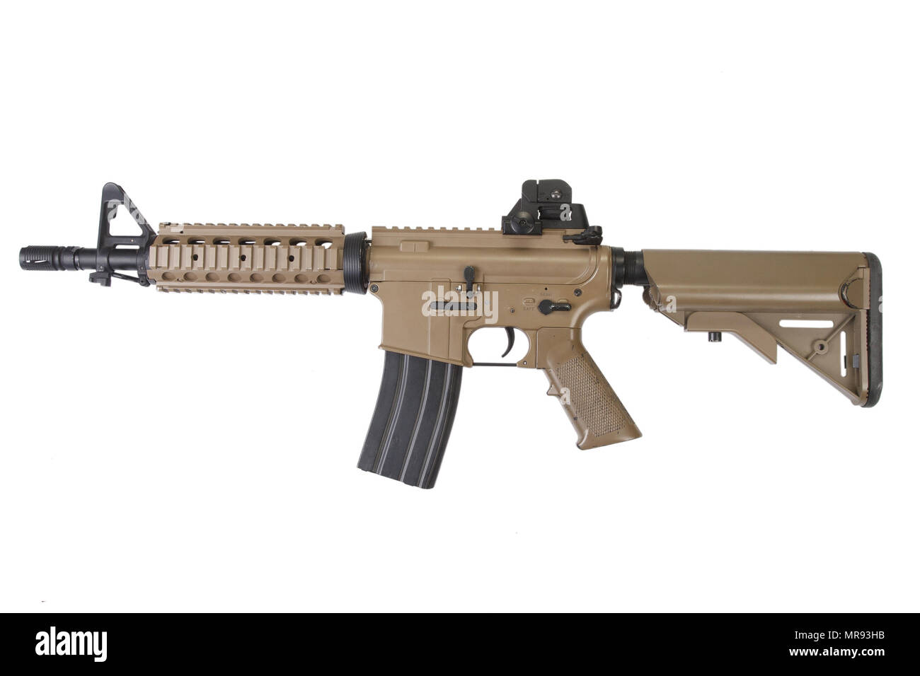 M4 special forces carbine isolated on a white background Stock Photo ...