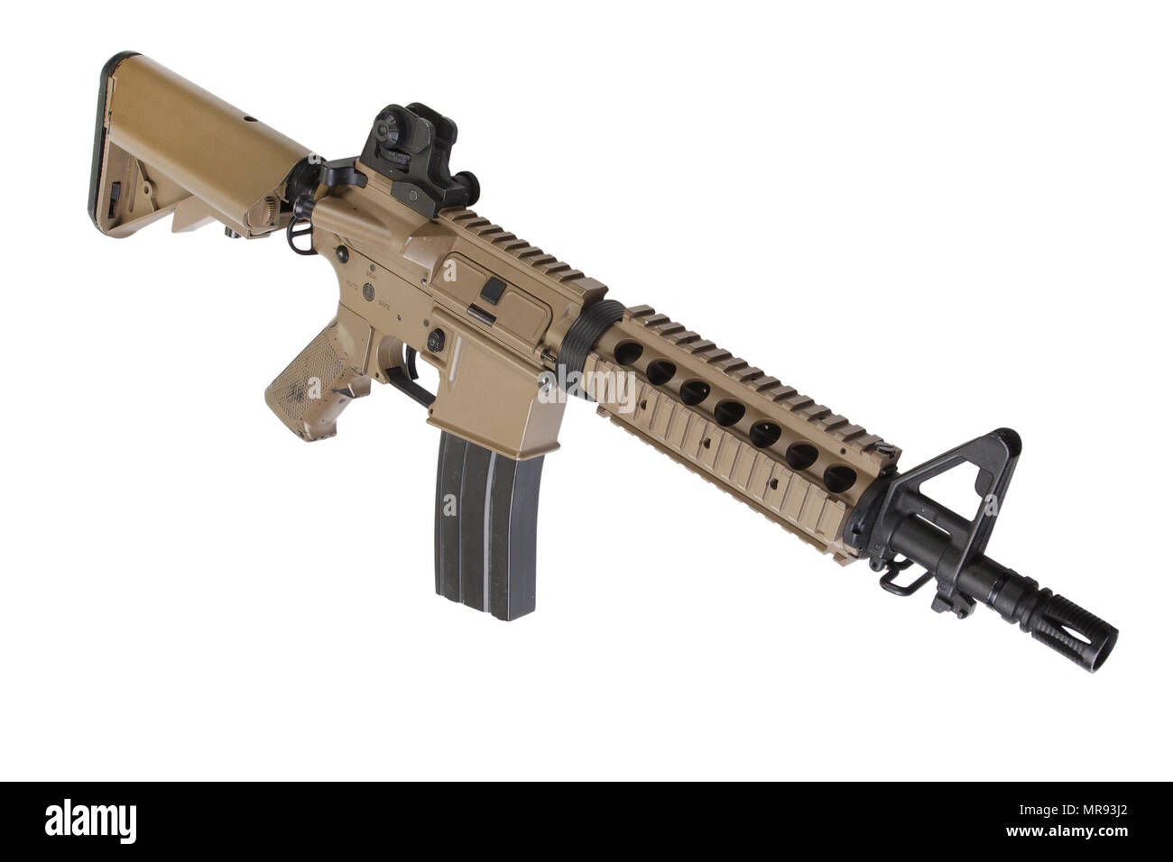 M4 special forces carbine isolated on a white background Stock Photo ...