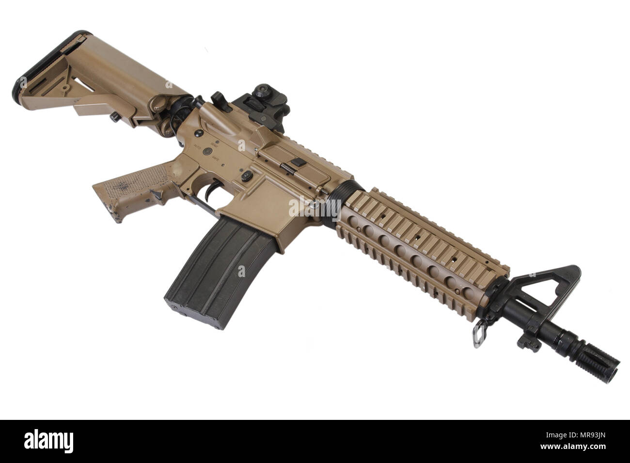 M4 special forces carbine isolated on a white background Stock Photo ...
