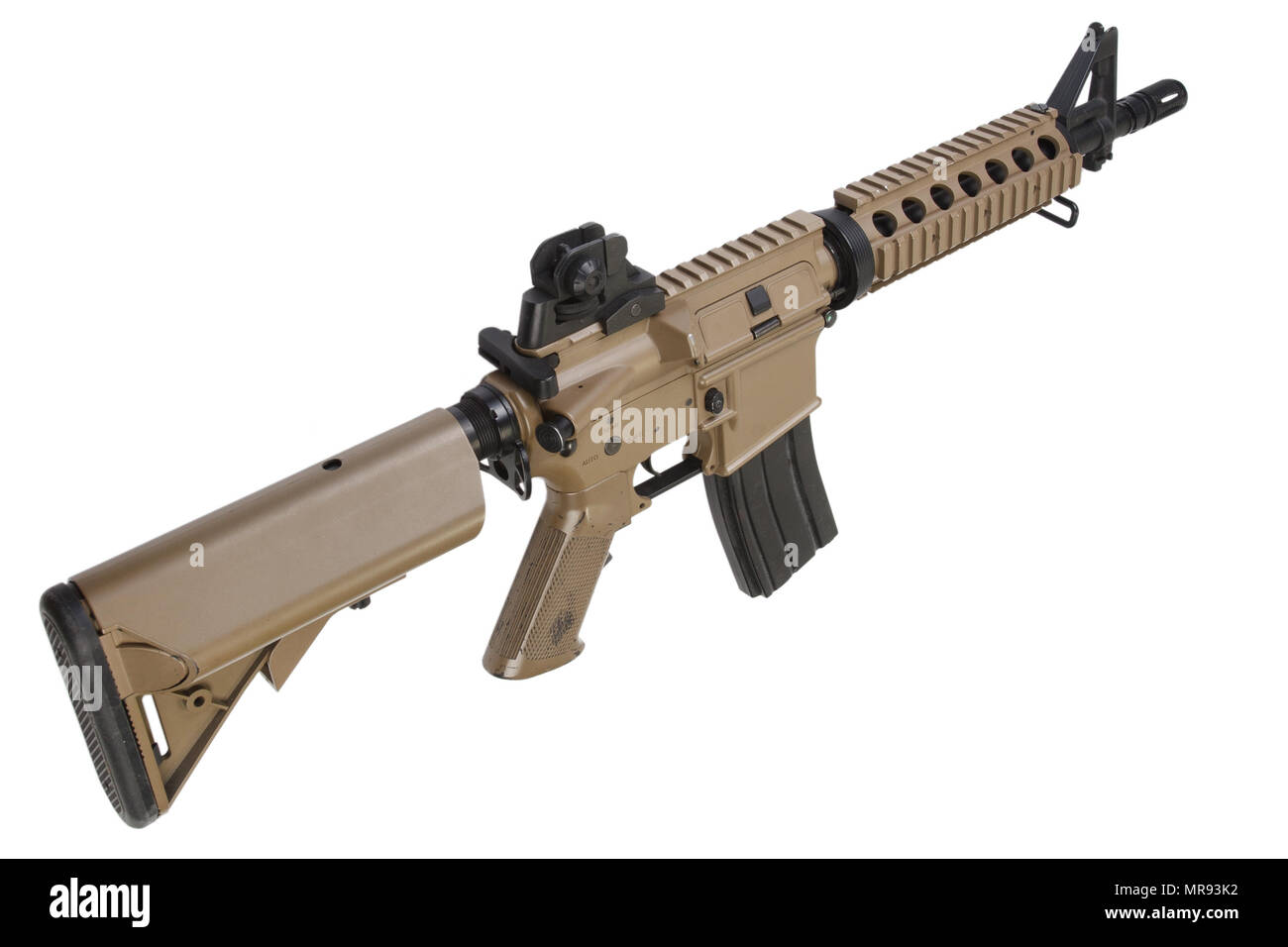 M4 special forces carbine isolated on a white background Stock Photo ...