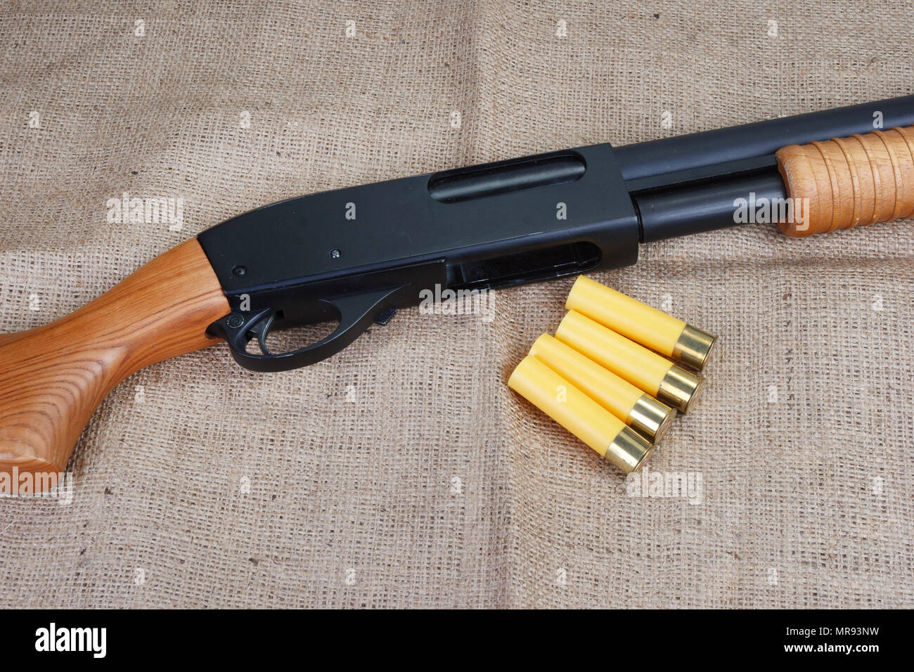 pump action shotgun Stock Photo - Alamy