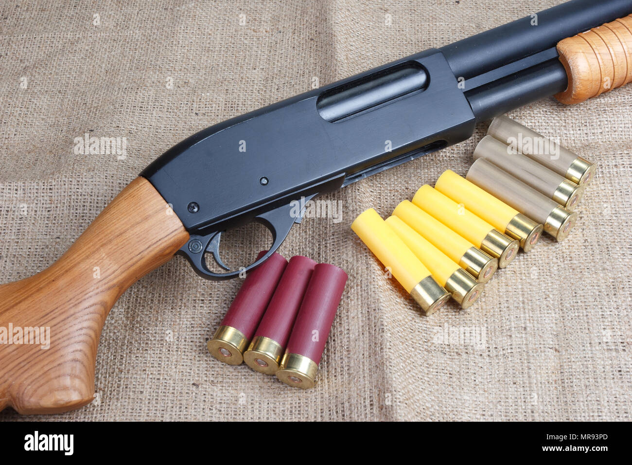 pump action shotgun Stock Photo - Alamy