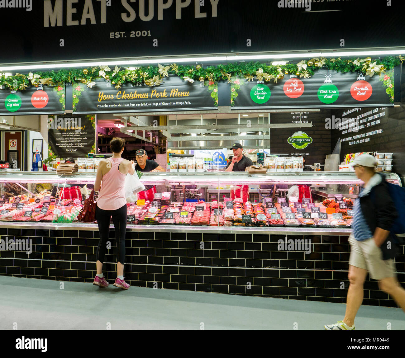 Butcher Queen Victoria Market Melbourne Australia