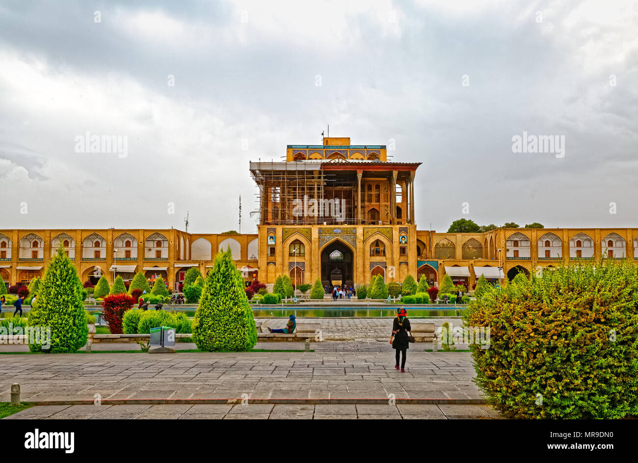 Isfahan Ali Qapu Palace Stock Photo - Alamy