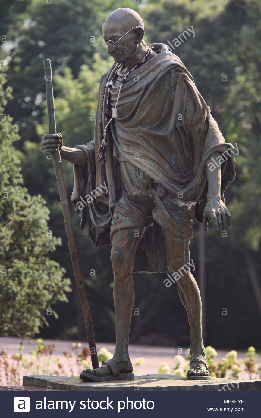 Mahatma Gandhi With Stick High Resolution Stock Photography and Images ...