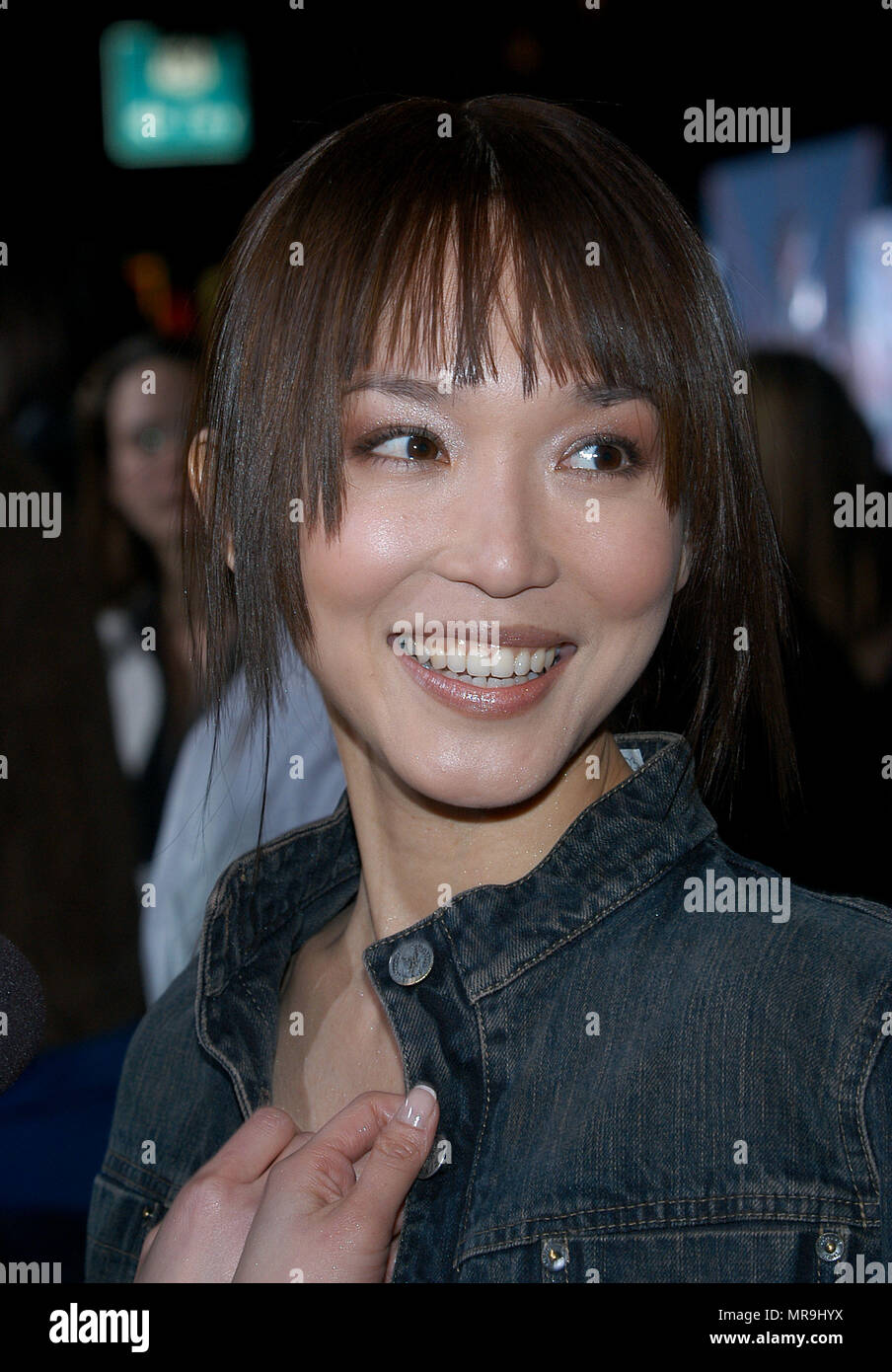 Fann Wong arriving at the premiere of SHANGHAI KNIGHT premiere at the ...