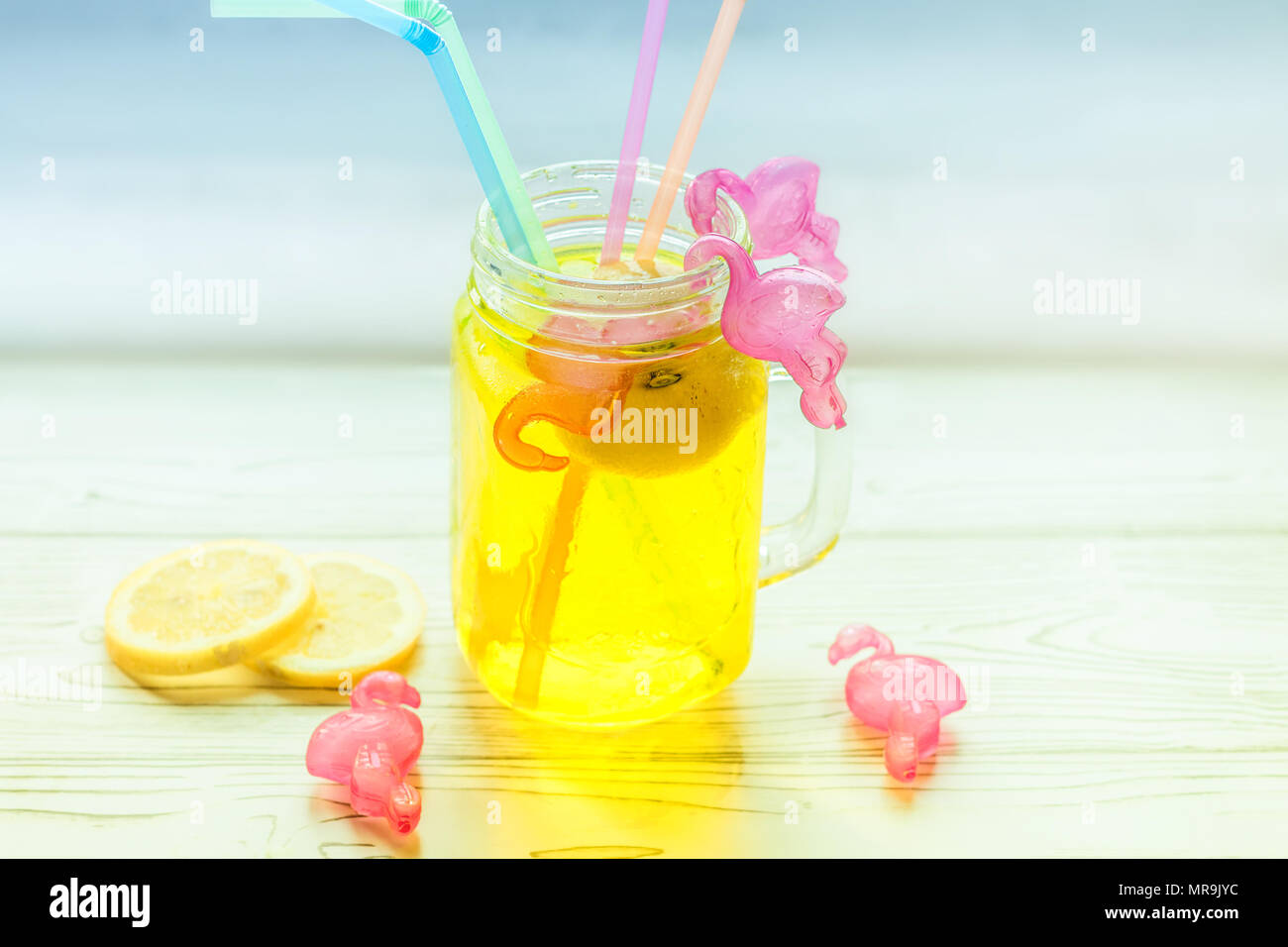 Plastic glass lemonade hi-res stock photography and images - Alamy