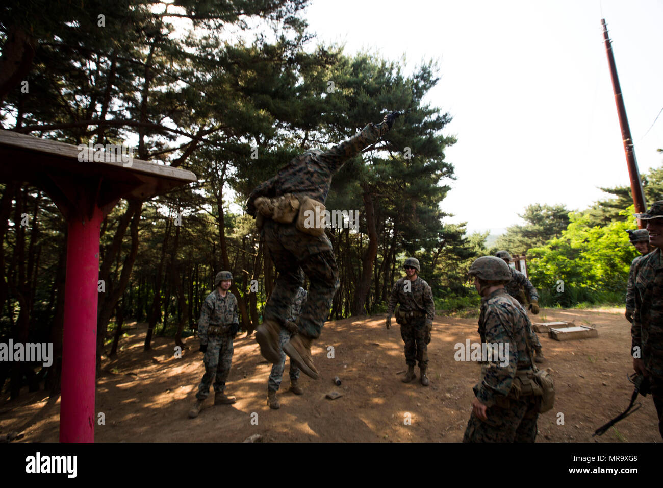 U.S. Marines and Sailors assigned to India Company, 3rd Battalion, 8th ...