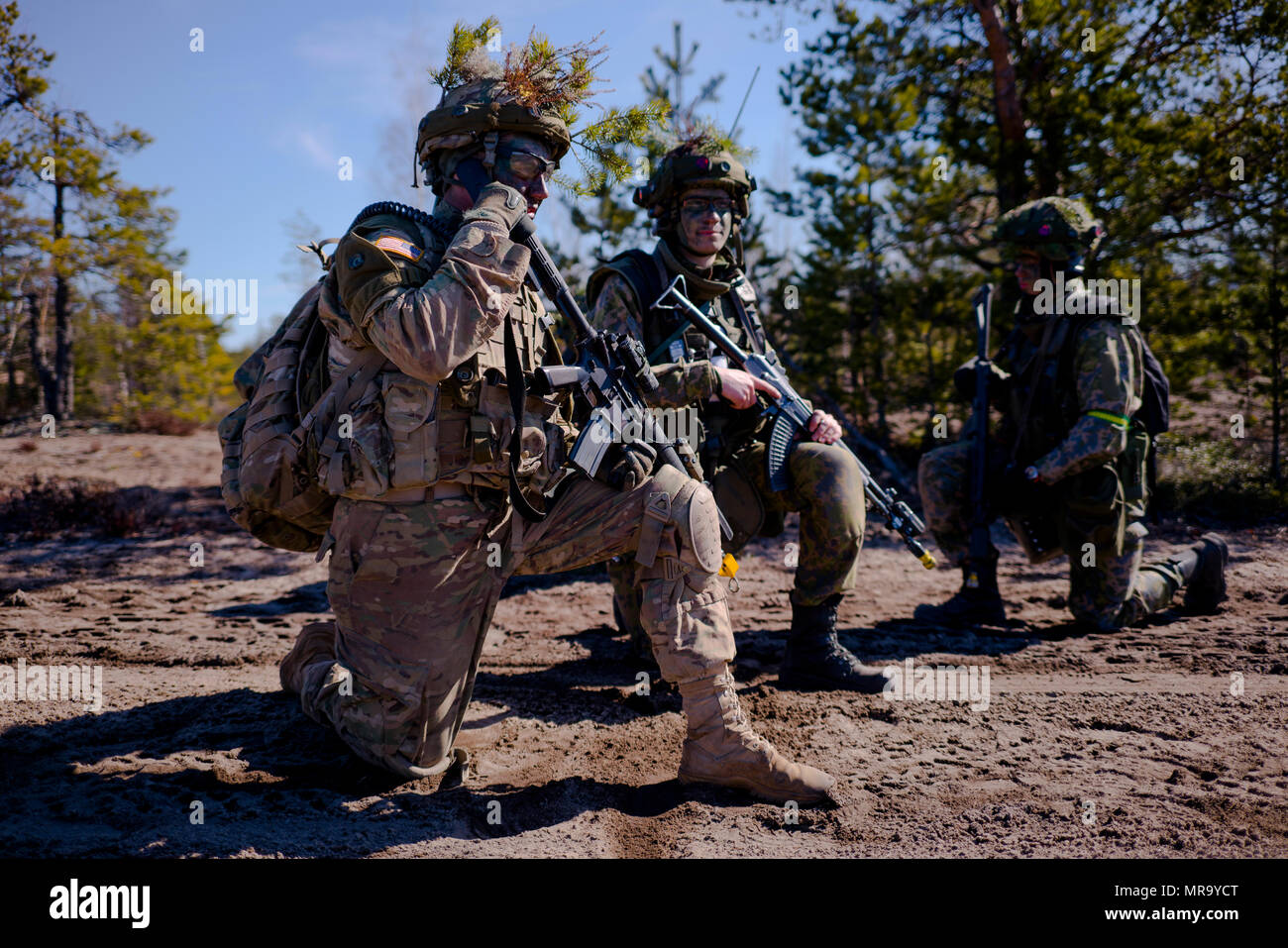 U.S. Army Spc. Casey Plyman of Apache Troop, 1st Squadron, 2nd Cavalry ...