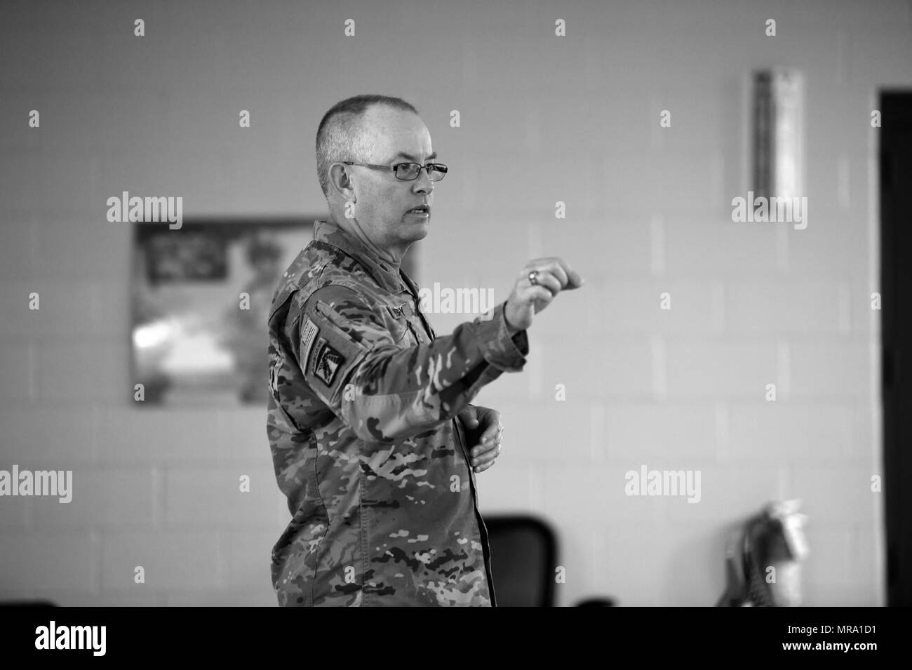 Command sergeant major of the army reserve Black and White Stock Photos ...