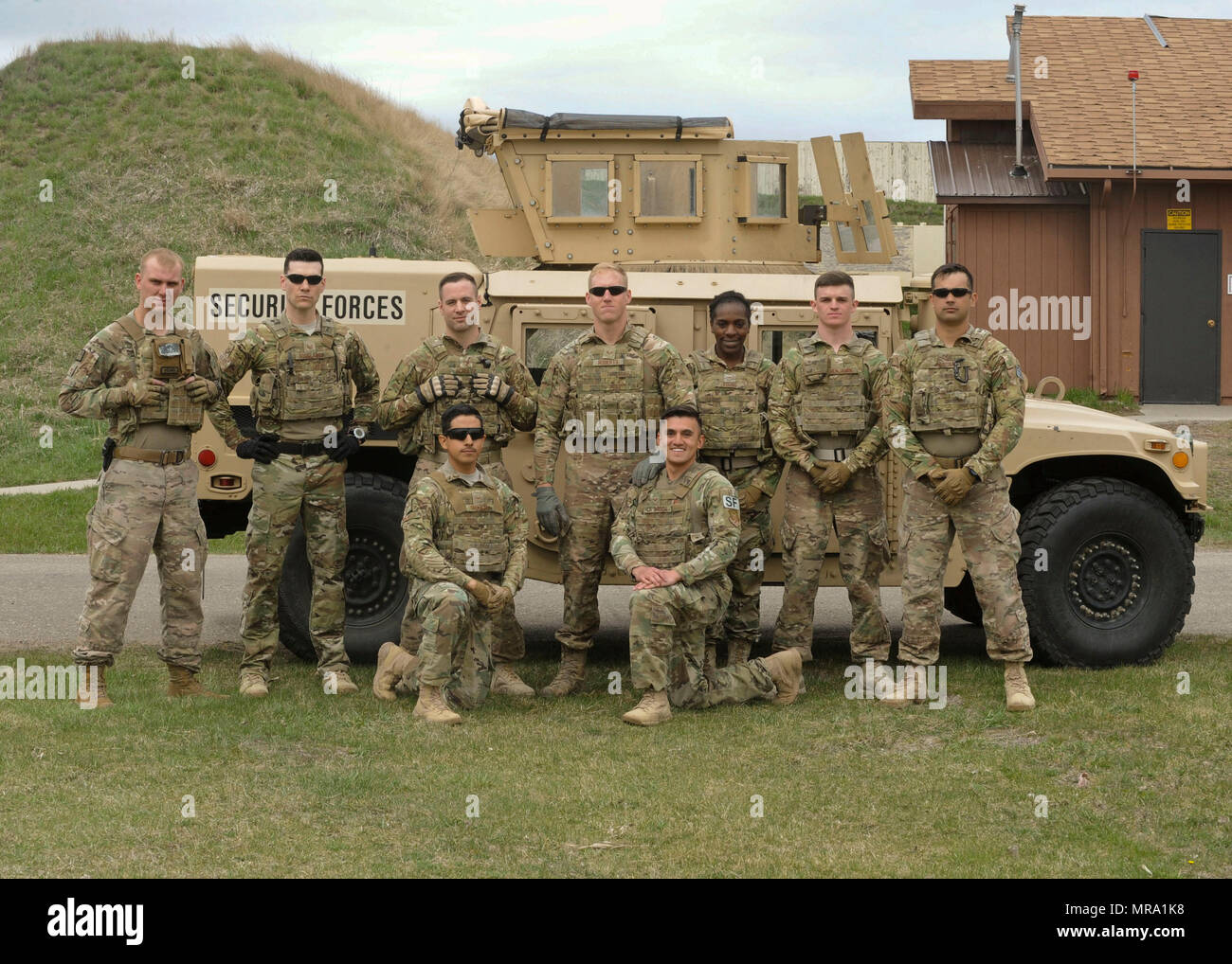 The 91st Security Forces Group Global Strike Challenge team poses for a group photo at Minot Air ...