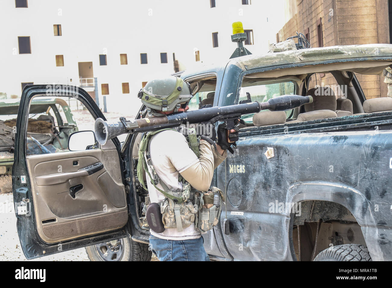 FORT IRWIN, Calif. – A Trooper from Blackjack Troop, 1st Squadron, 11th ...
