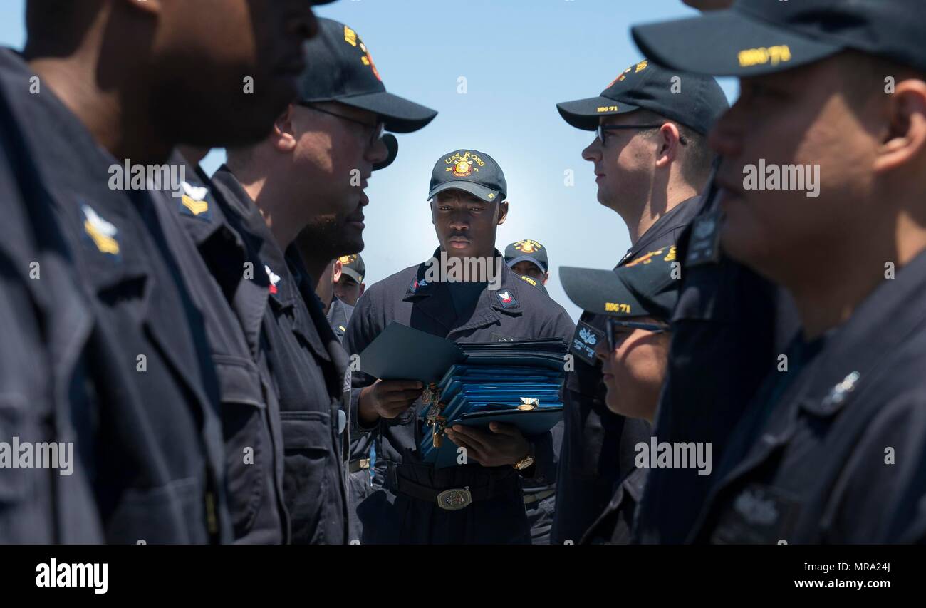 170528-N-FQ994-022 MEDITERRANEAN SEA (May 28, 2017) Yeoman 2nd Class ...