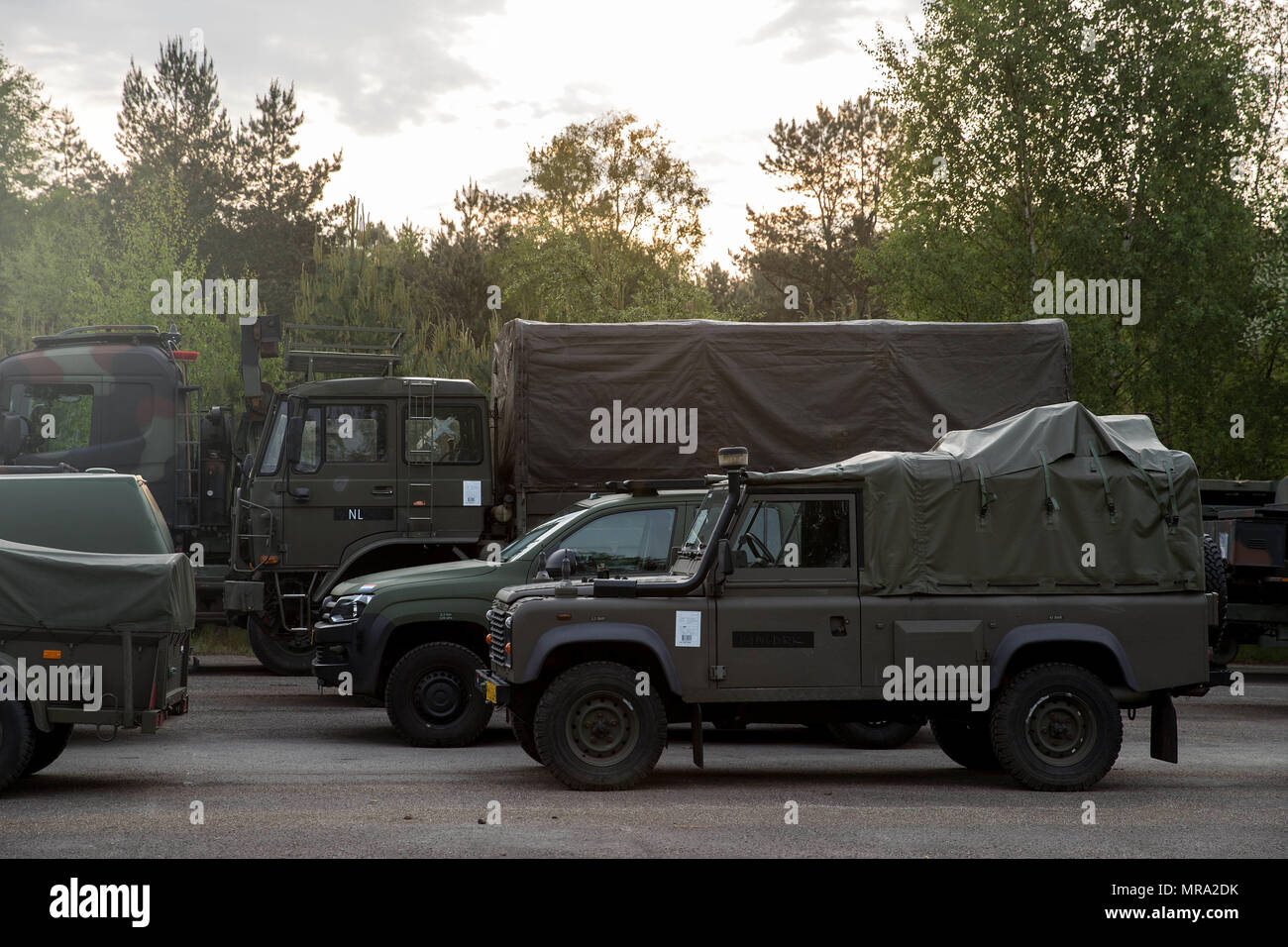 Dutch Marines in cooperation of MOVECON units load their equipment on ...