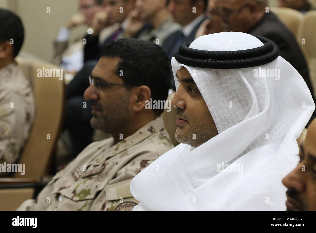 Students of the National Defense College listen to a speech provided by ...