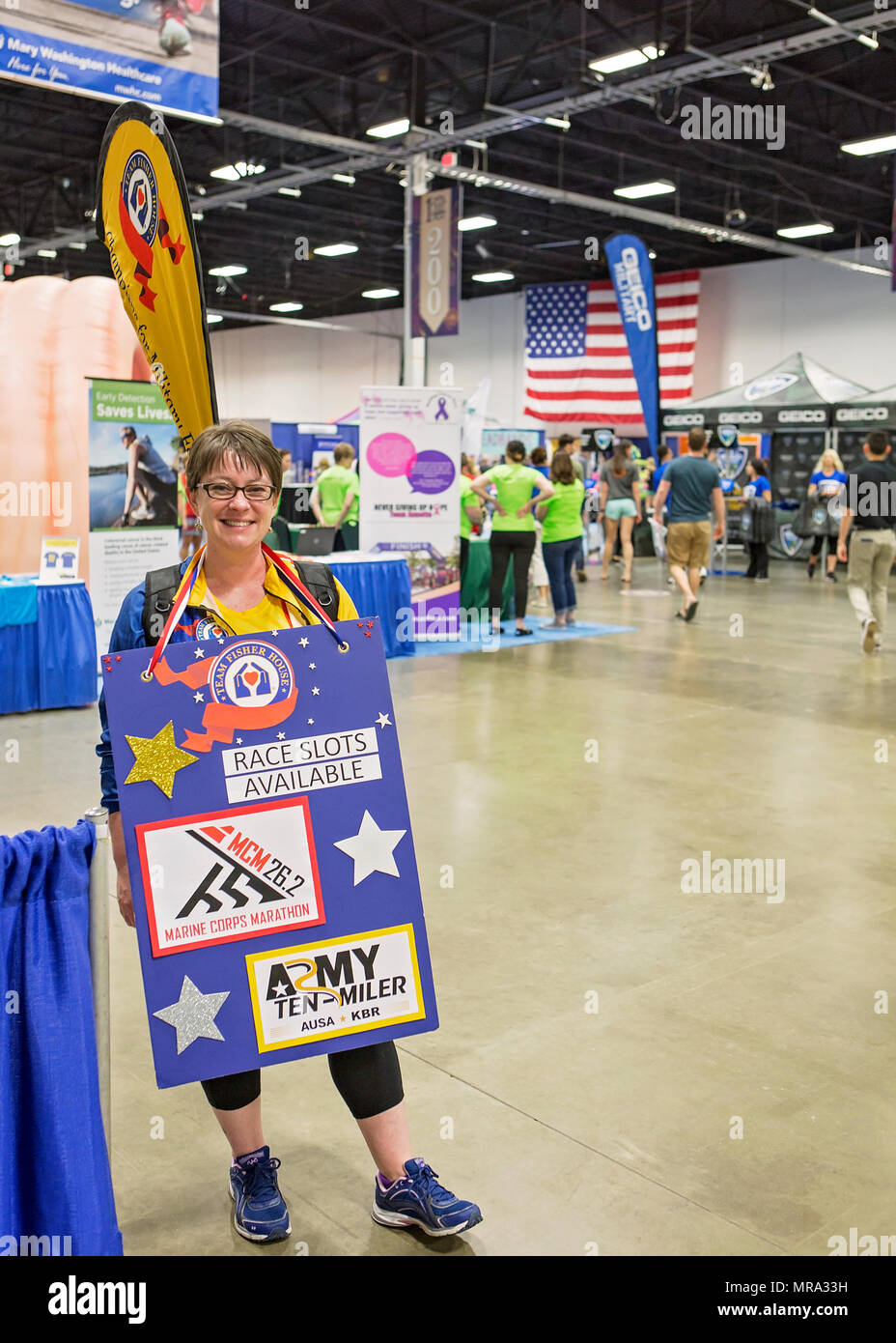 Participants in this year's Marine Corps Historic Half visit the ...