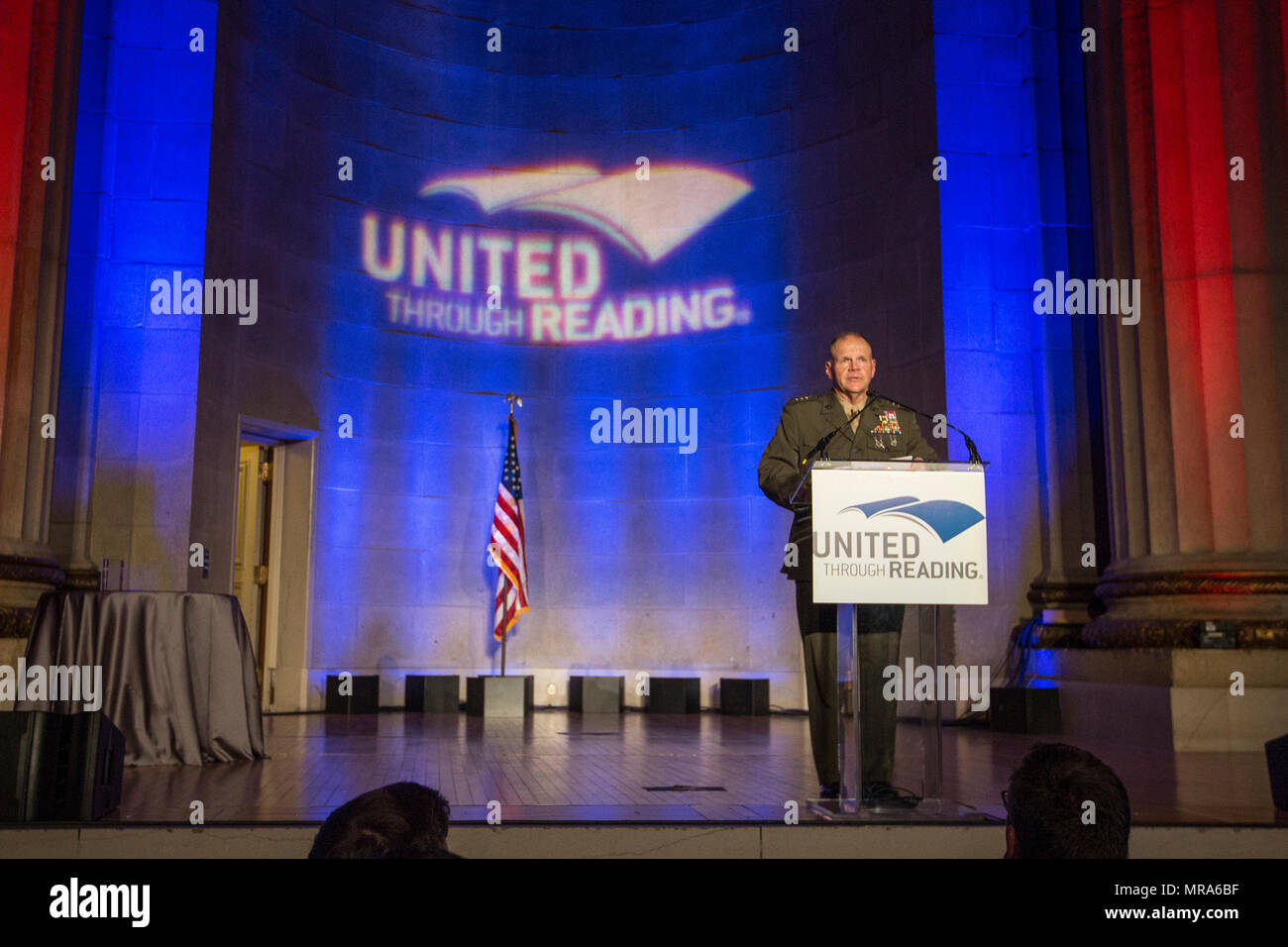 The Commandant of the Marine Corps addressed guests at the United ...