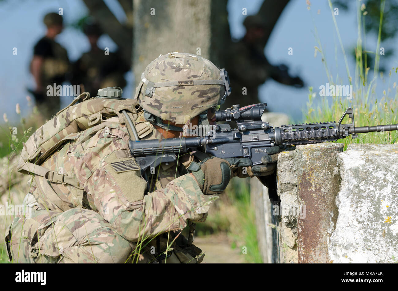 Apache Troop, 4th Squadron, 10th Cavalry Regiment conducts a spur ride ...