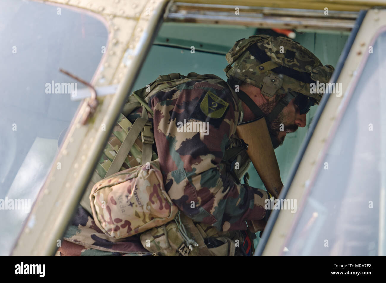 Apache Troop, 4th Squadron, 10th Cavalry Regiment conducts a spur ride ...