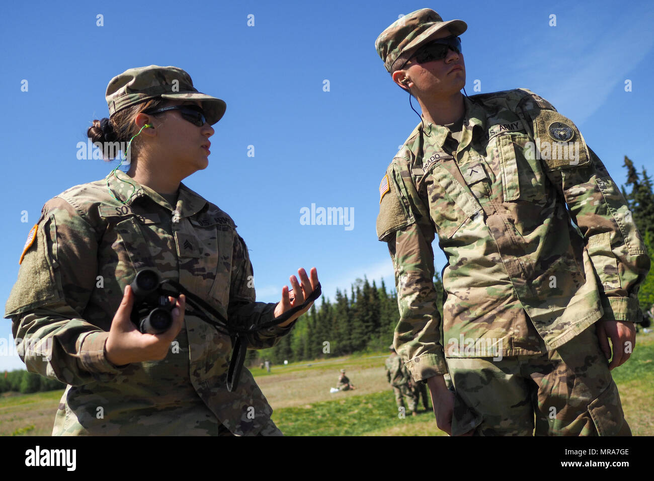 Army Sgt. Selena Sotelo, left, a native of Santa Maria, Calif ...