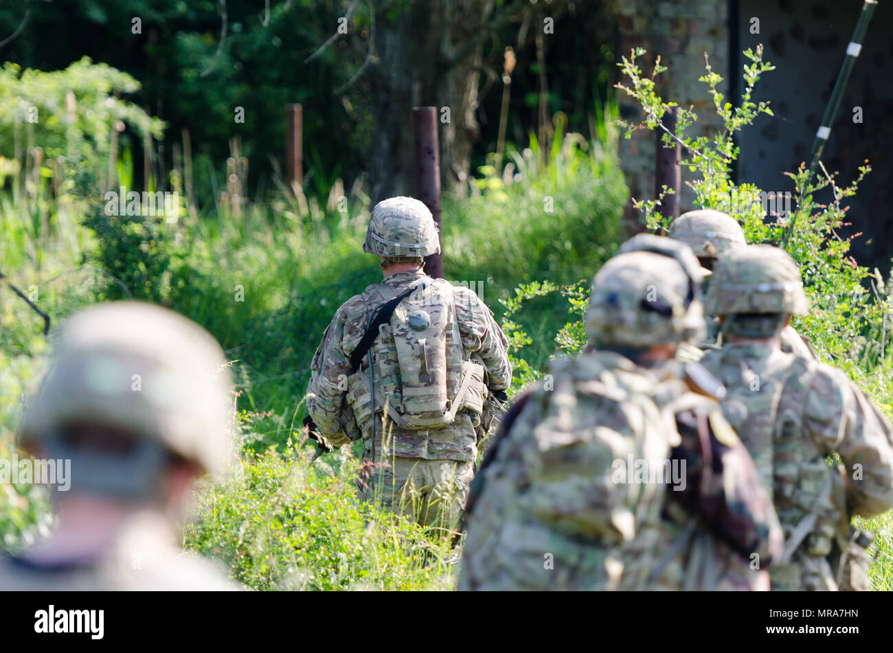 Apache Troop, 4th Squadron, 10th Cavalry Regiment conducts a spur ride ...