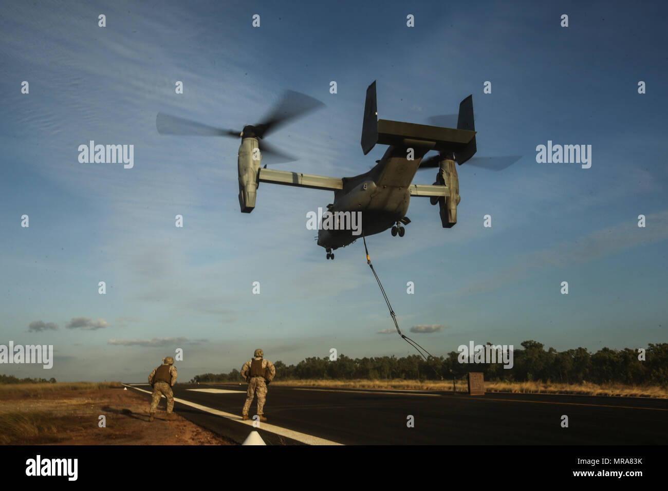 MOUNT BUNDEY TRAINING AREA, Australia – U.S. Marine landing support ...
