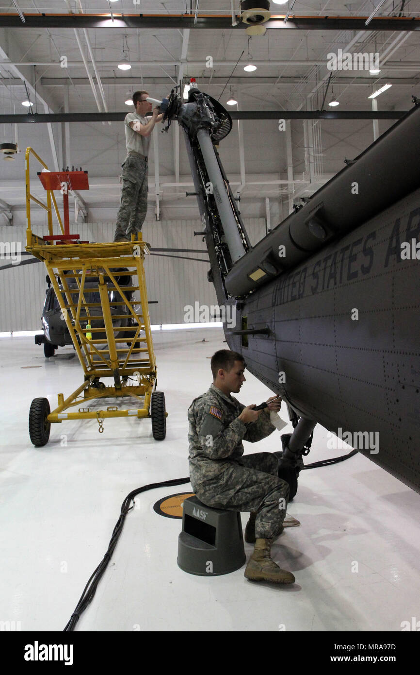 U.S. Army Spc. Mark Heintz and Spc. Kyle Pfeifle, general mechanics ...