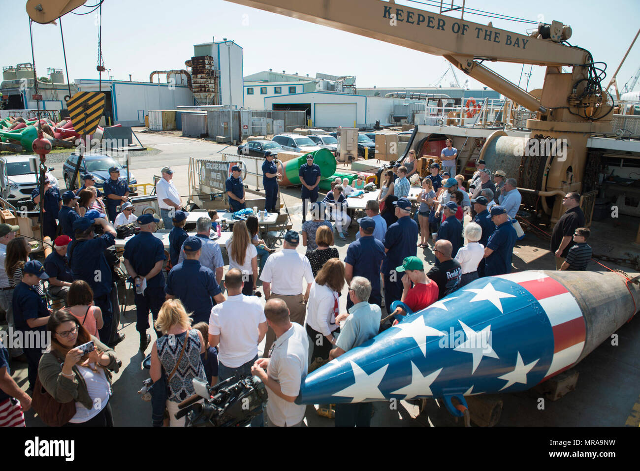 Lieutenant Lisa DePace, commanding officer of Coast Guard Cutter James ...