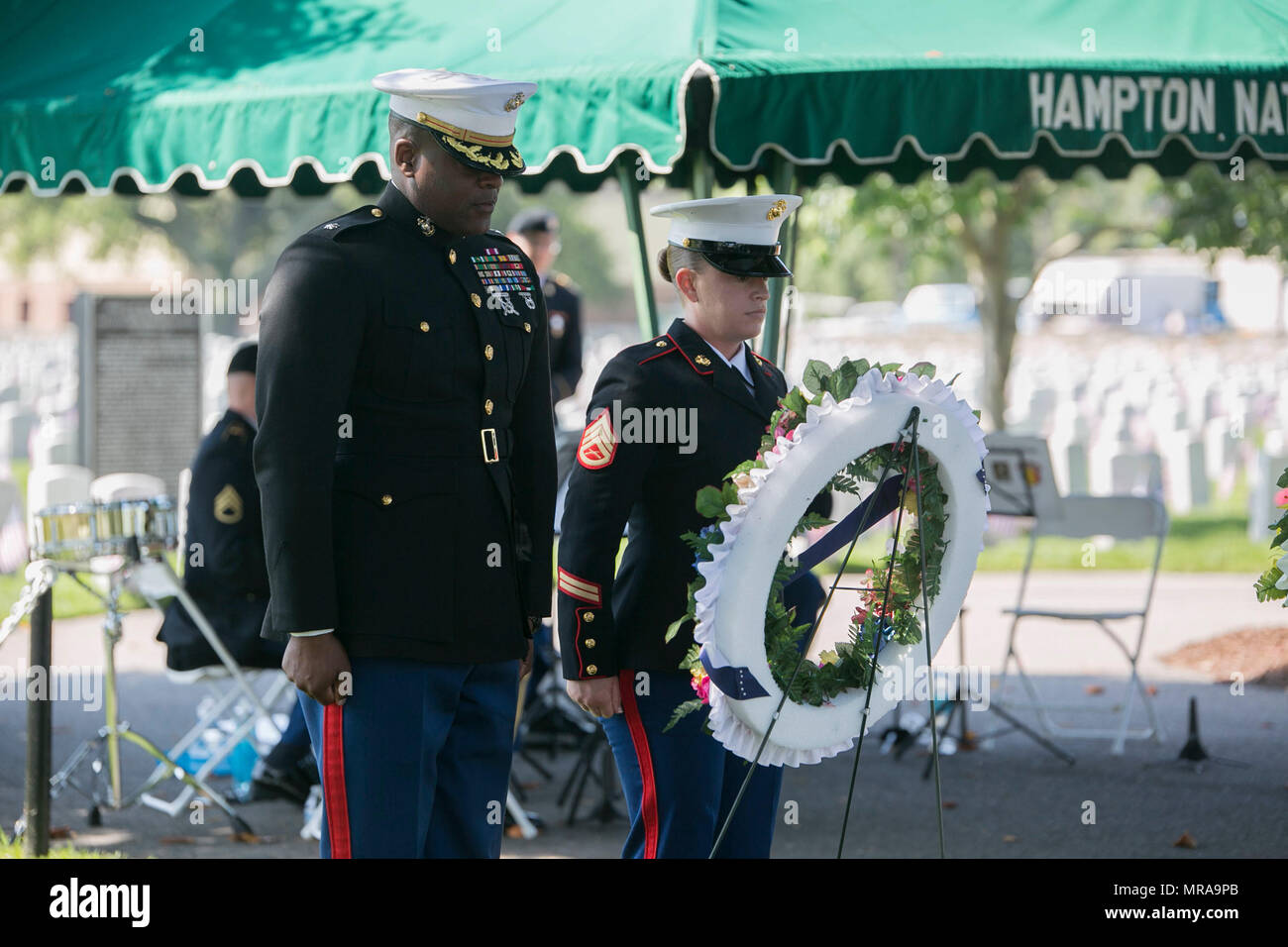 Lt. Col. Wade Wallace, executive officer, Headquarters and Service ...