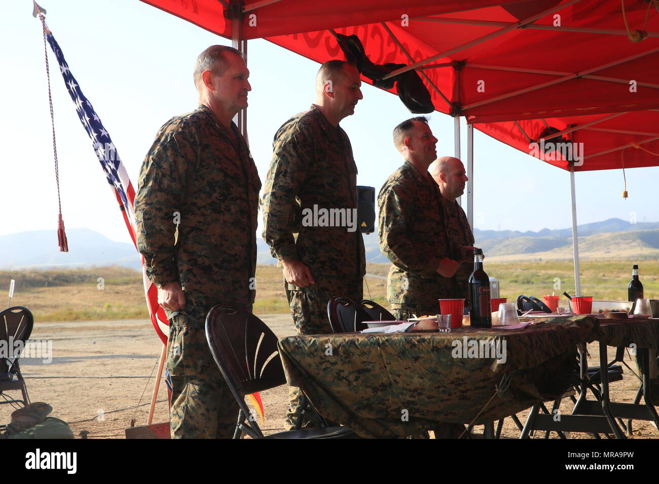 Col. Christopher D. Gideons, commanding officer, 1st Marine Regiment ...