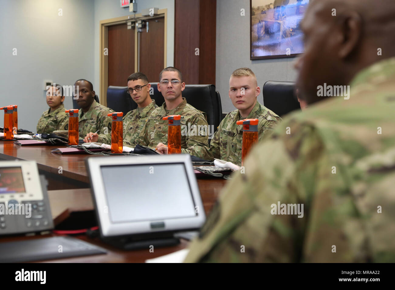 U.S. Army Soldiers competing in the 2017 Network Enterprise Technology ...