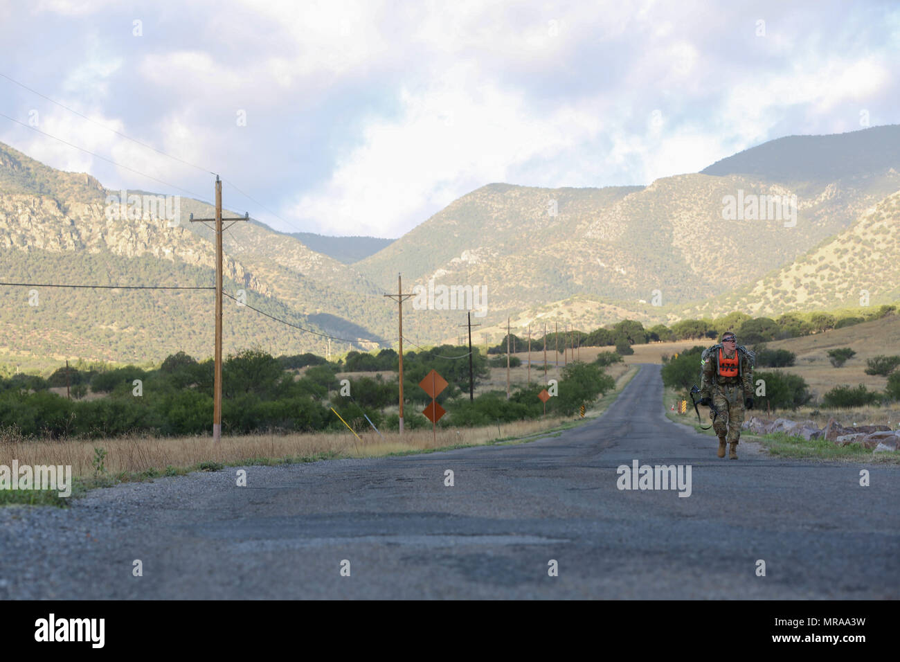 U.S. Army Spc. Justin Carter, assigned to the 275th Signal Company ...